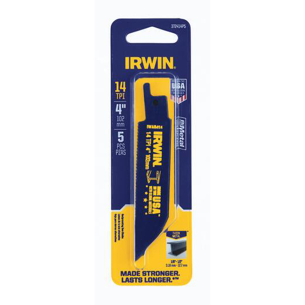 Irwin Blades - Reciprocating Saw Blade: 4" Long, Bi-Metal | MSC Direct