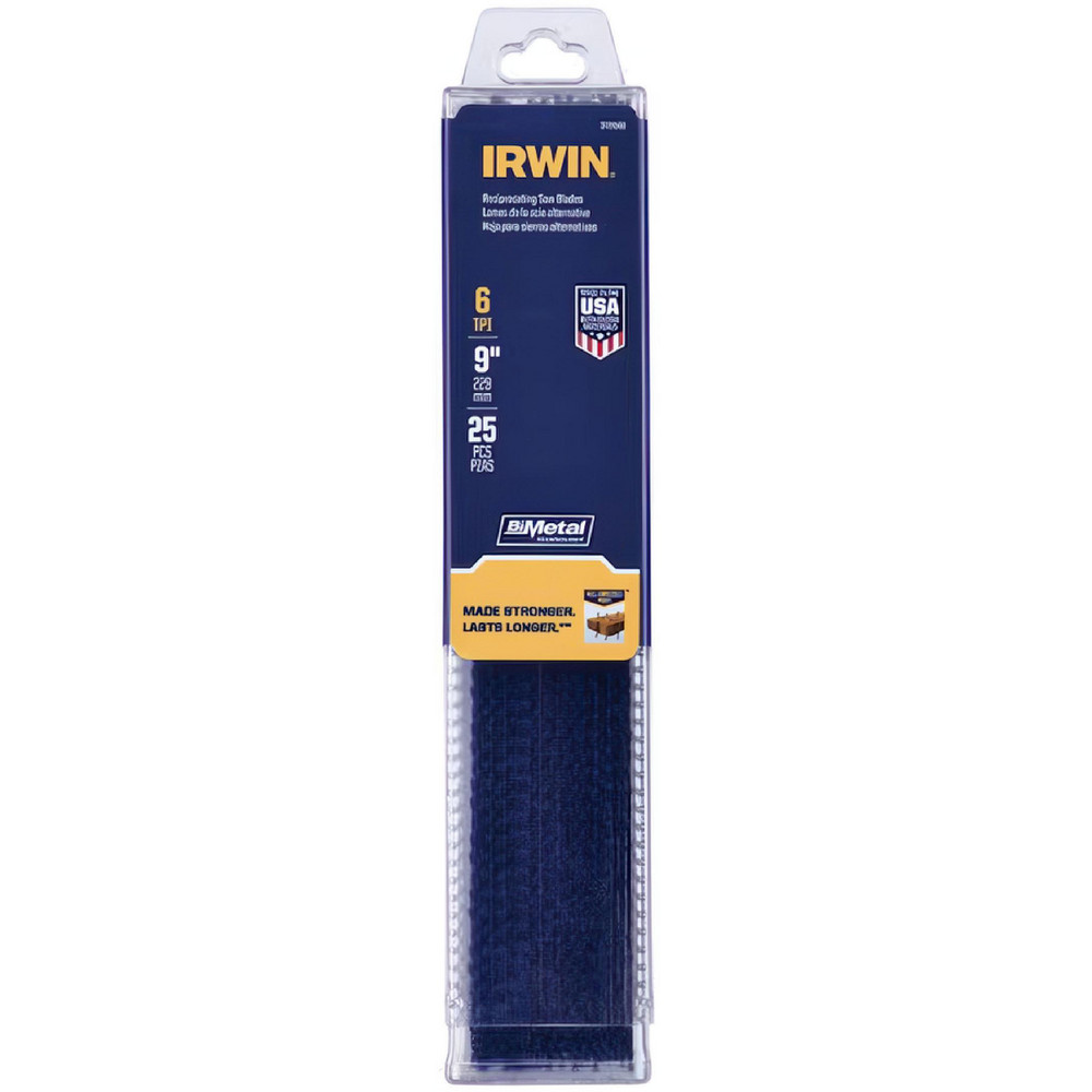 Irwin Blades - Reciprocating Saw Blade: 9" Long, Bi-Metal | MSC Direct