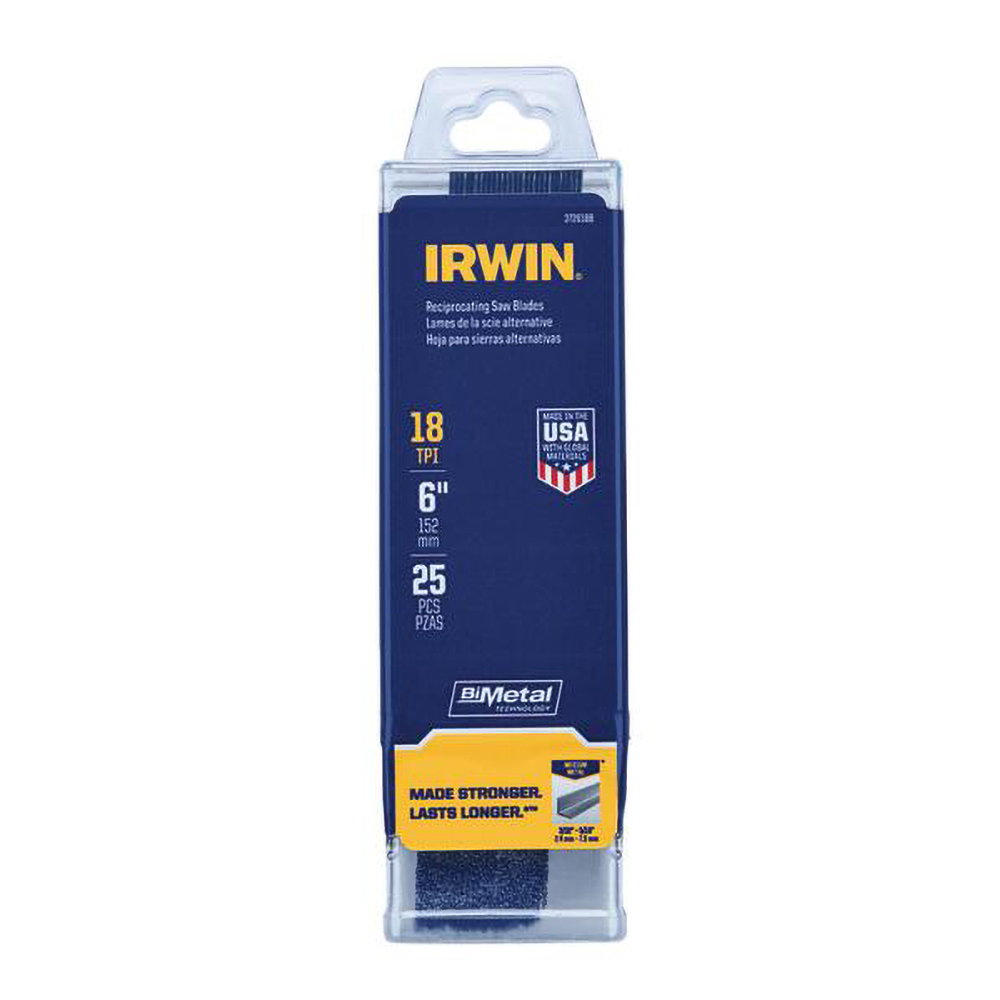 Irwin Blades - Reciprocating Saw Blade: 6" Long, Bi-Metal | MSC Direct