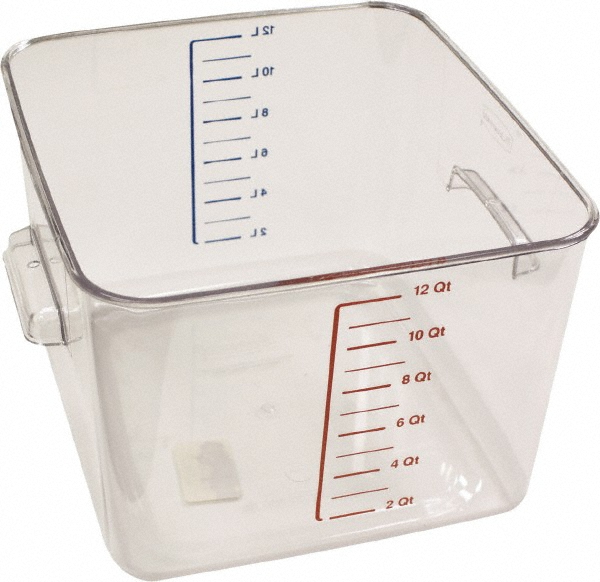 Rubbermaid - Rectangular, Clear Polycarbonate Food Storage Container ...