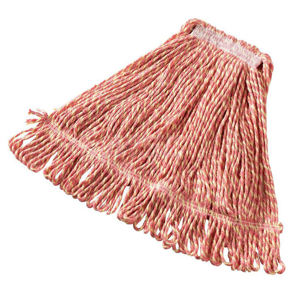 Rubbermaid - Wet Mop Loop: Clamp Jaw, Medium, Red Mop, Blended Fiber ...
