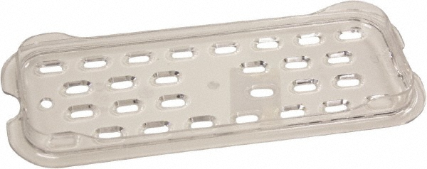 Rubbermaid - Rectangular, Clear Polycarbonate Food Pan Drain Tray ...