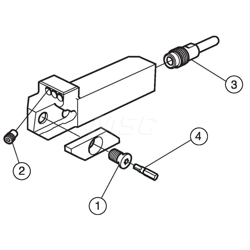 Sandvik Coromant - Indexable Grooving Toolholder: QS-SMALR083XHP-M ...