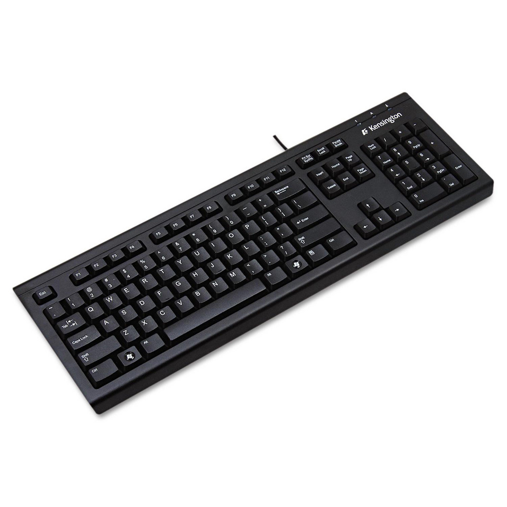 ACCO - Keyboard For Life Slim Spill-Safe Keyboard, 104 Keys, Black ...