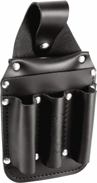 Klein Tools - Tool Pouch: 6 Pockets, Leather, Black | MSC Direct