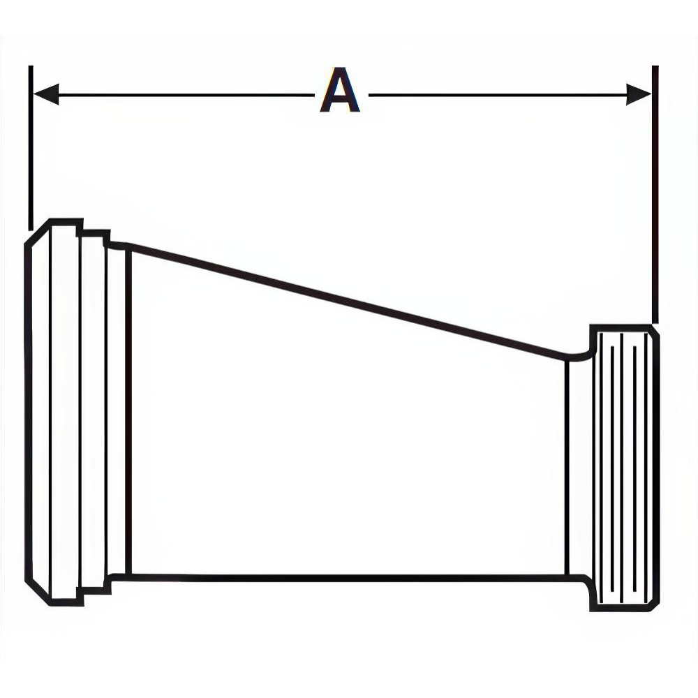 VNE - Sanitary Stainless Steel Pipe Eccentric Reducer: 3 x 2", Bevel ...