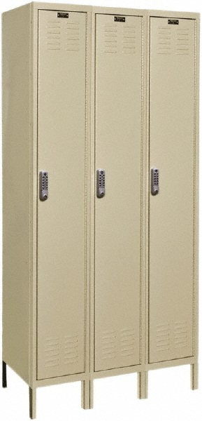 Hallowell - 3 Door, 1 Tier, Electronic Access Lockers - 58317710 - MSC ...