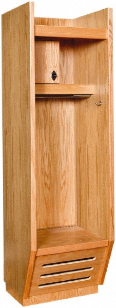 Hallowell - 1-Wide Locker: 24" Wide, 24" Deep, 84" High | MSC Direct