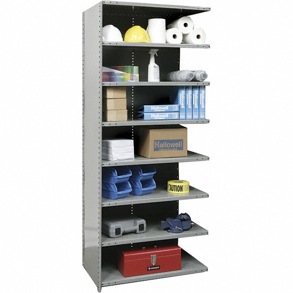 Hallowell - Closed Shelving Add-On Unit: 8 Shelves | MSC Direct