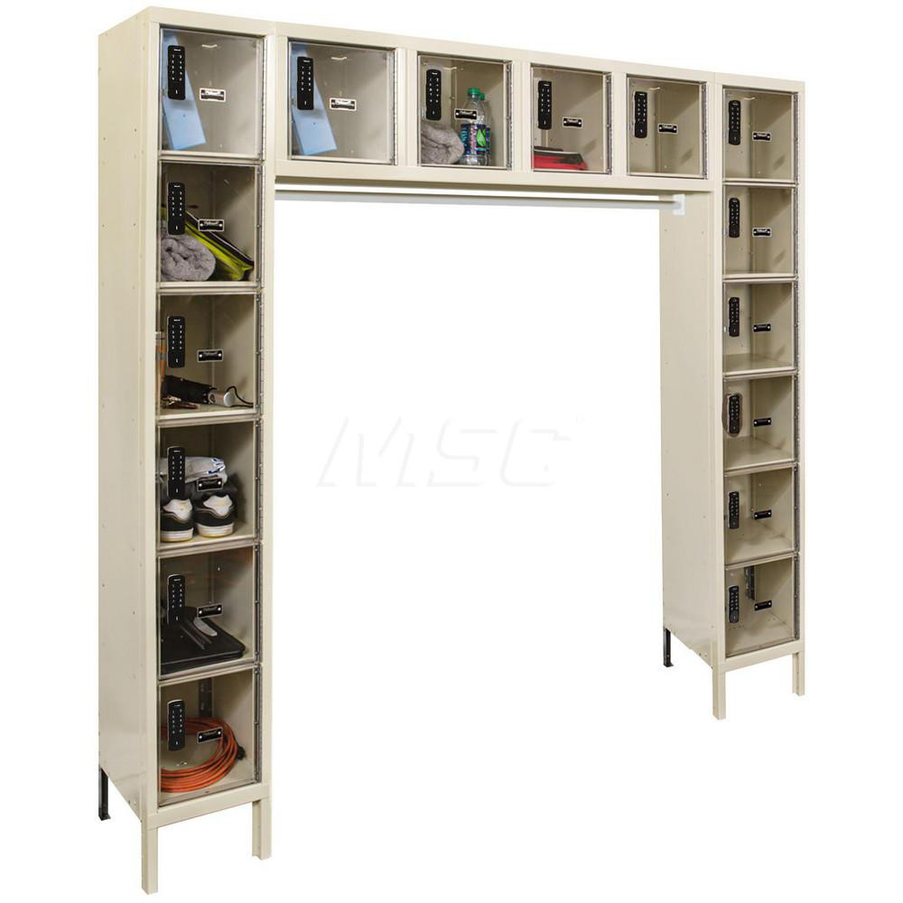 Hallowell - Horizontal Locker: 72" Wide, 18" Deep, 78" High, Electronic ...