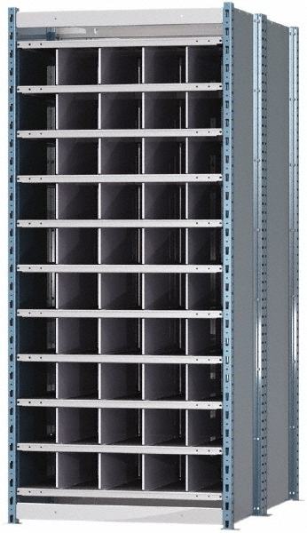 Hallowell - 50 Bin Heavy-Duty Deep Bin Industrial Shelving | MSC Direct