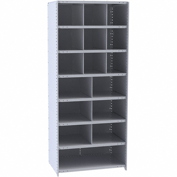 Hallowell - 16 Bin Closed Industrial Bin Shelving | MSC Direct