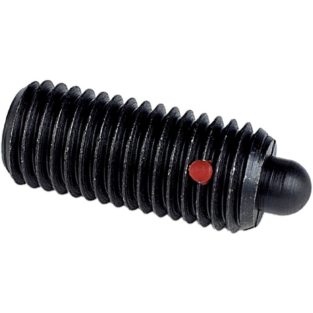 TE-CO - Threaded Spring Plunger: 1/2-13, 1-1/4" Thread Length, 0.248 ...