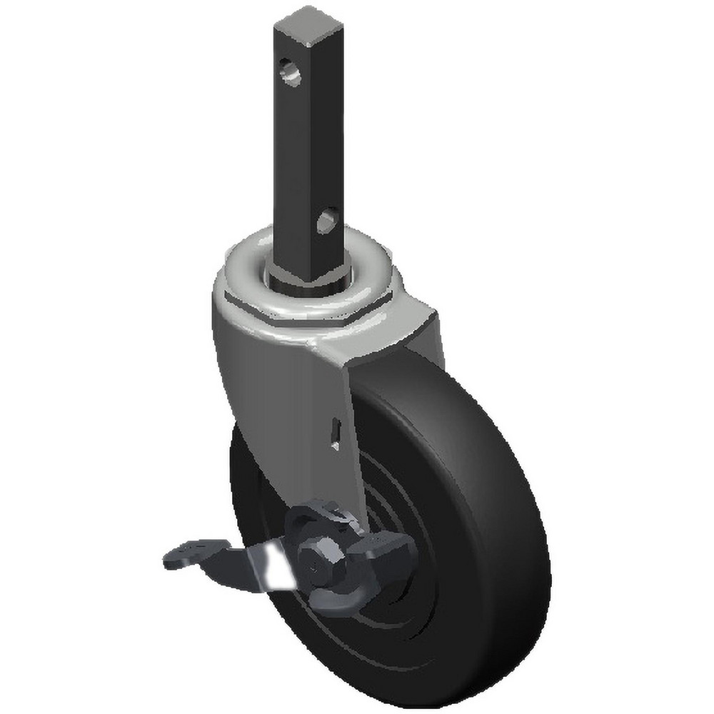 E.R. Wagner - 4" Dia x 1" Wide x 4-11/16" OAH Stem Mount Swivel Caster ...