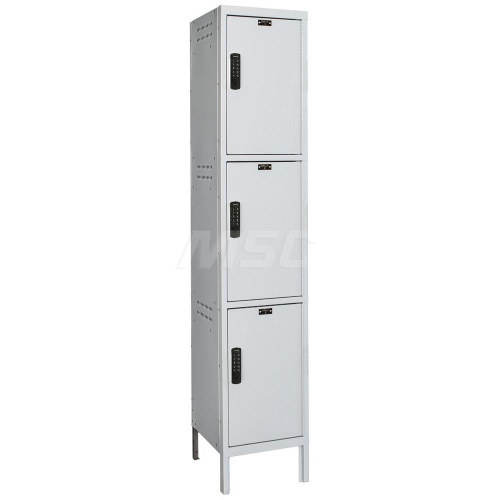 Hallowell - 1-Wide Locker: 18" Wide, 21" Deep, 78" High, Electronic ...
