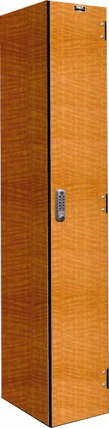 Hallowell - 1-Wide Locker: 12" Wide, 18" Deep, 72" High, Electronic ...