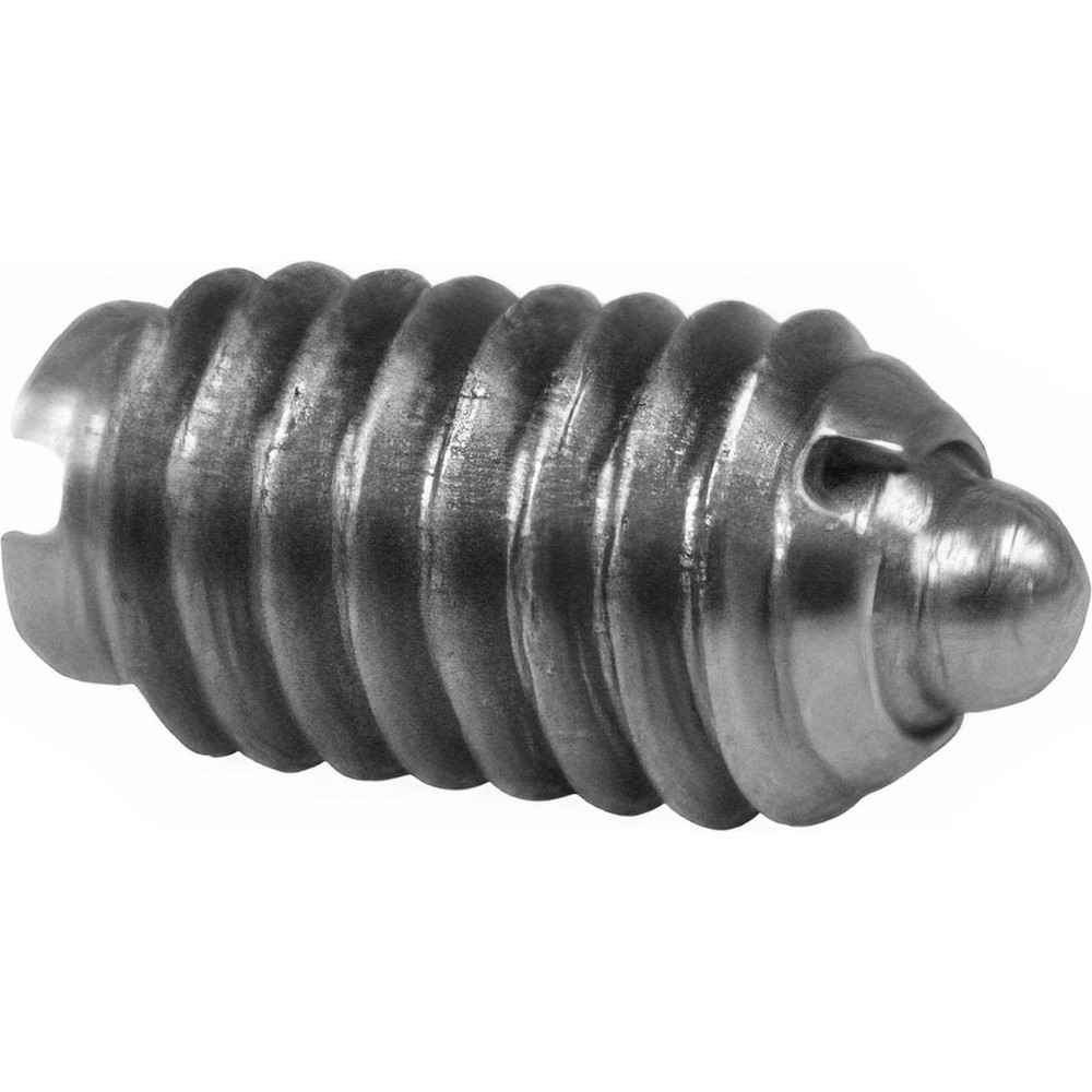 TE-CO - Threaded Spring Plunger: #10-32, 0.469" Thread Length, 0.093 ...