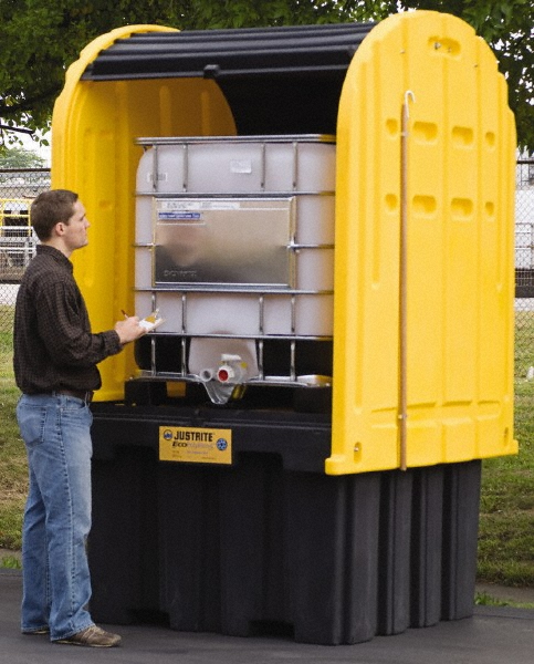 Justrite - IBC Storage Lockers Type: Outdoor Shed w/Pallet Number of ...