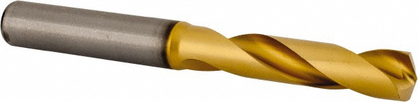 Kennametal - Screw Machine Length Drill Bit: 3/8" (0.3750) Dia, 140 deg ...