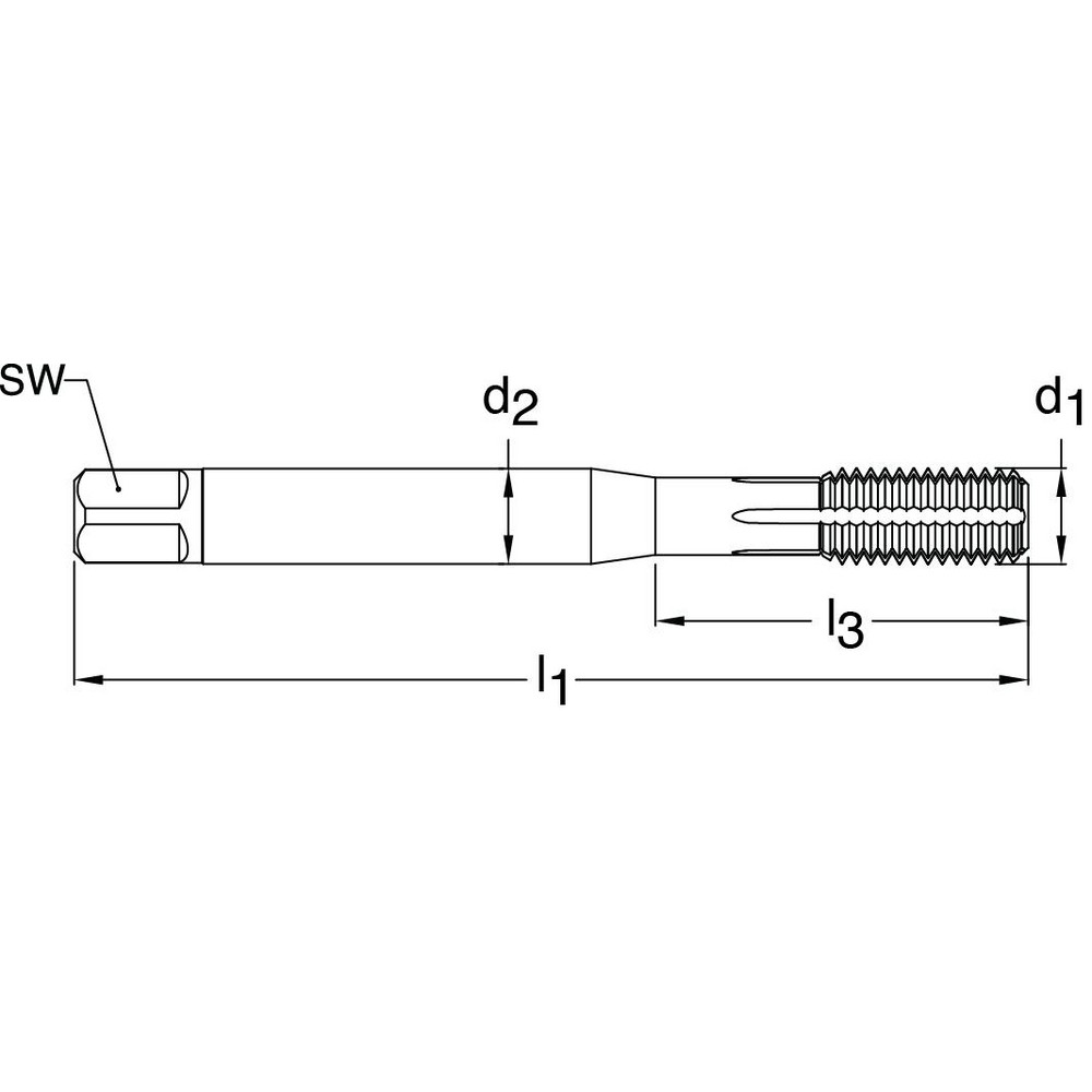Guhring - Thread Forming Tap: M6x0.75 Metric Fine, 6HX Class of Fit ...