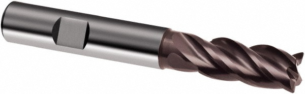 Guhring - Corner Radius End Mill: 10.00 mm Dia, 22.00 mm LOC, 4 Flute ...