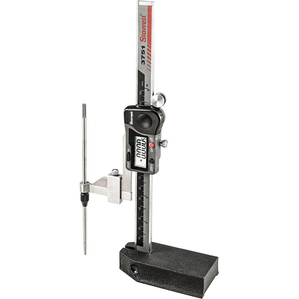 Starrett - Electronic Height Gage: 150.00 mm Max, 0.0005" Resolution, 0 ...