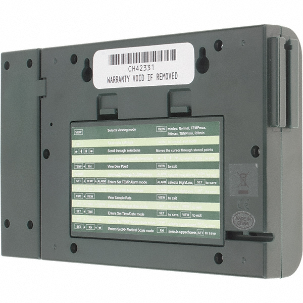 Extech - -20 to 140°F, 10 to 95% Humidity Range, Temp Recorder ...