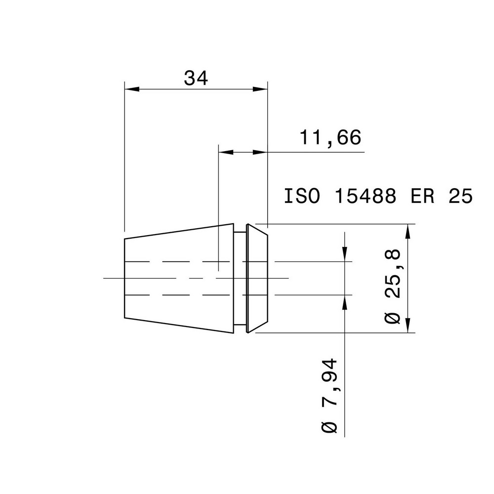 Rego-Fix - ER Collet: ER25, 5/16