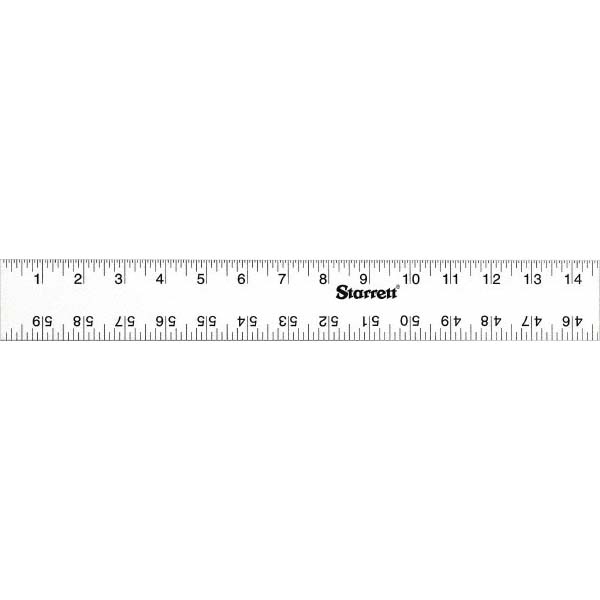 Starrett - Steel Rule: 60" OAL, English Graduation, 2" OAW | MSC Direct