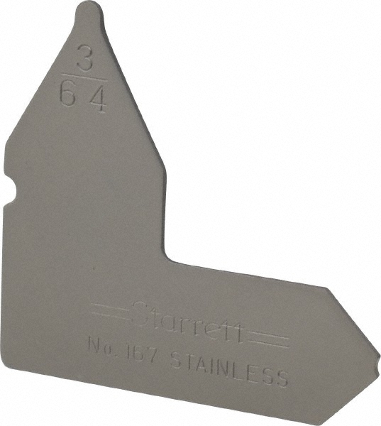Starrett - 3/64 Inch Radius Gage - 58696055 - MSC Industrial Supply