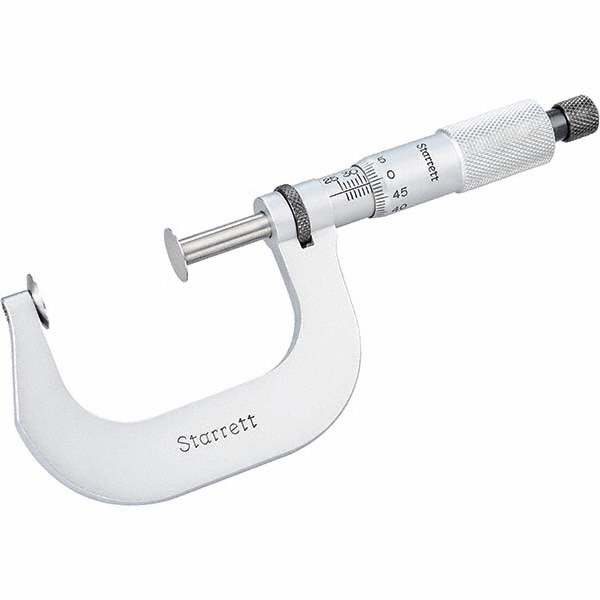 Starrett - 0 to 50mm, 0.01mm Graduation, Ratchet Stop Thimble ...