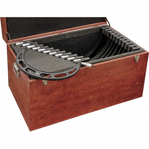 Starrett - Mechanical Outside Micrometer Set: 12 Pc, 12 to 24 ...