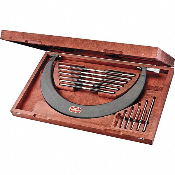 Starrett - Mechanical Interchangeable Anvil Micrometer: 300 to 450 mm ...