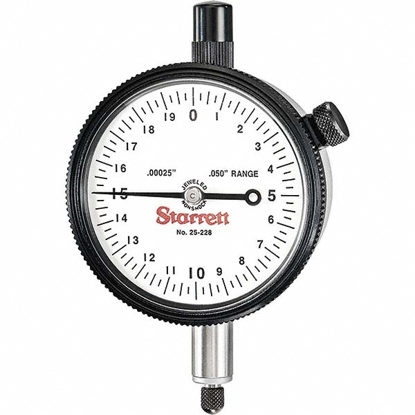Starrett - Dial Drop Indicator: 0.0500" Max Measurement, 0-20 Dial ...