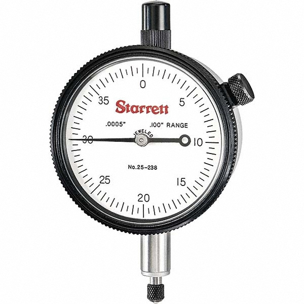 Starrett - Dial Drop Indicator: 0.1000" Max Measurement, 0-40 Dial Reading | MSC Direct