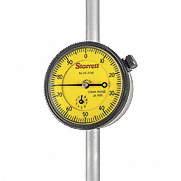 Starrett - 125mm Range, 0-100 Dial Reading, 0.01mm Graduation Dial Drop Indicator - 58710286 ...