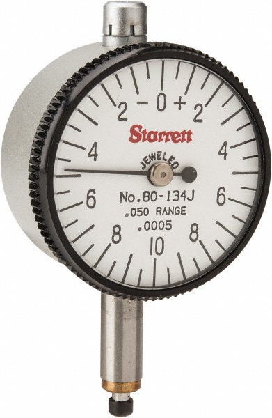 Starrett - 0.05" Range, 0-10-0 Dial Reading, 0.0005" Graduation Dial ...