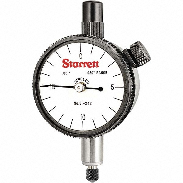 Starrett - Dial Drop Indicator: 0.0500" Max Measurement, 0-20 Dial ...