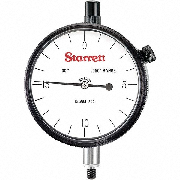 Starrett - Dial Drop Indicator: 0.0500" Max Measurement, 0-20 Dial Reading | MSC Direct
