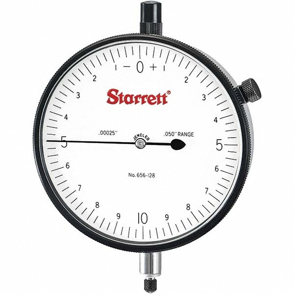 Starrett - Dial Drop Indicator: 0.0500" Max Measurement, 0-10-0 Dial Reading | MSC Direct
