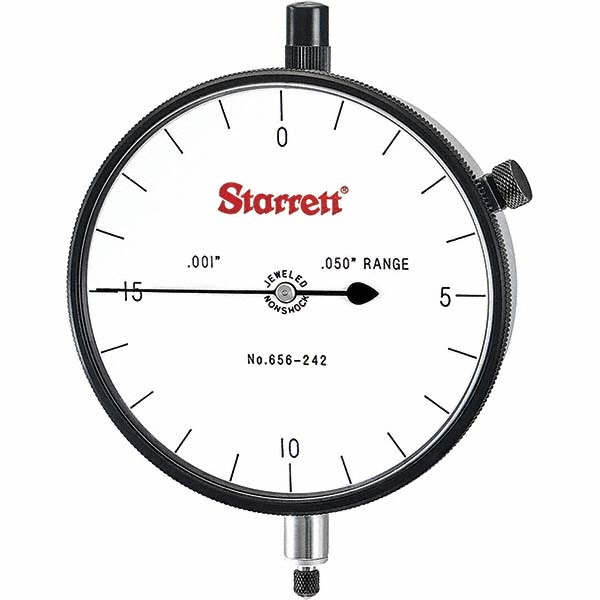 Starrett - Dial Drop Indicator: 0.0500" Max Measurement, 0-20 Dial Reading | MSC Direct