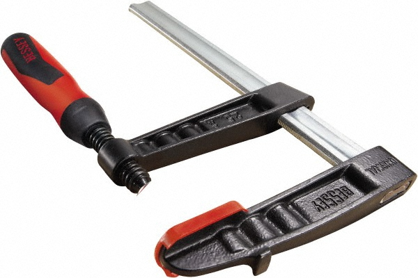 Bessey - Steel Bar Clamp: 48" Capacity, 7" Throat Depth, 1,320 lb Clamp ...