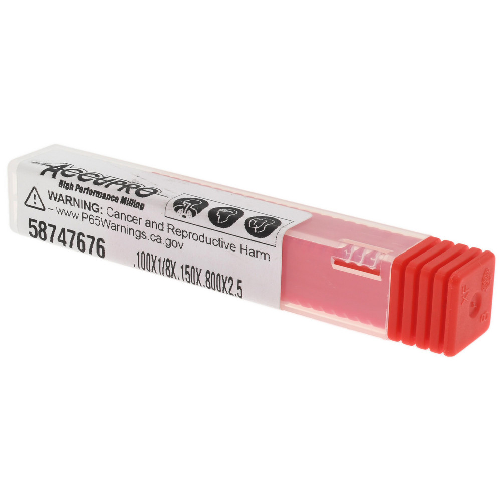 Accupro - Square End Mill: 0.1000" Dia, 0.15" LOC, 3 Flute, Solid ...