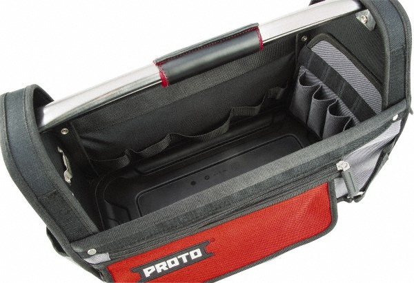Proto - 10 Pocket Gray & Red Polyester Tool Bag - 58797390 - MSC ...
