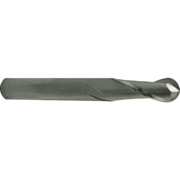 Regal Cutting Tools - Ball End Mill: 7/16" Dia, 2" LOC, 2 Flute, Solid ...