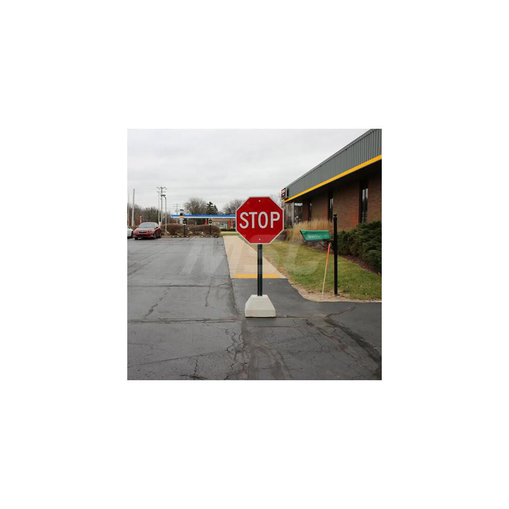 TAPCO - 6' High, Powder Coated Traffic Sign Post Base - 58961525 - MSC ...