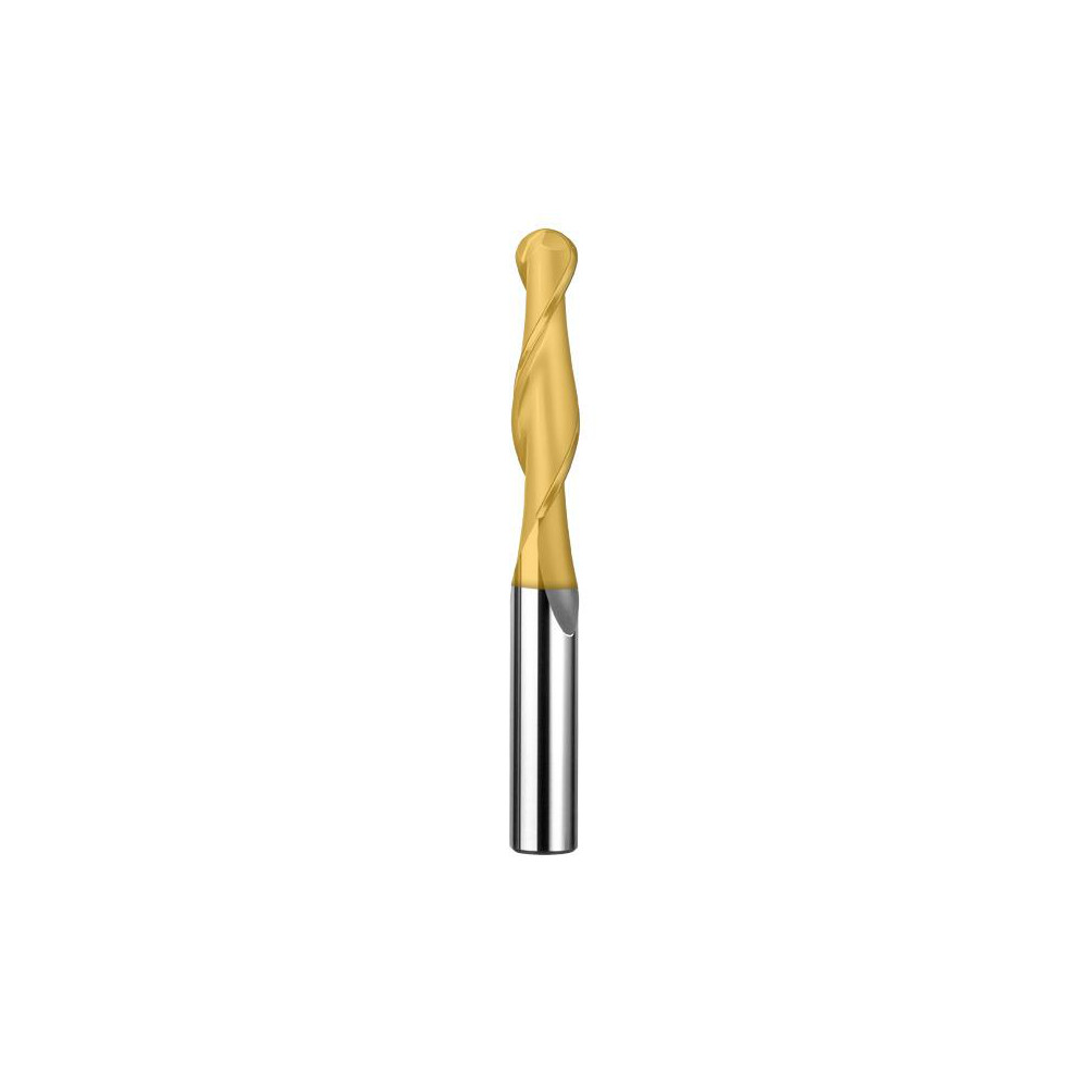 SGS - Ball End Mill: 1/2" Dia, 2" LOC, 2 Flute, Solid Carbide | MSC Direct