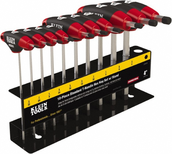 Klein Tools - 10 Piece T-Handle Cushion Grip Hex Key Set | MSC Direct