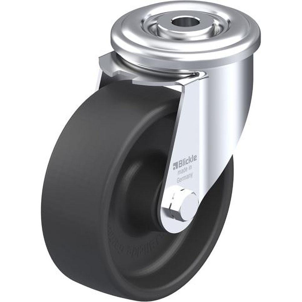 Blickle - Hollow Kingpin Caster: Swivel, 4" Wheel Dia, 1-1/2" Wheel ...