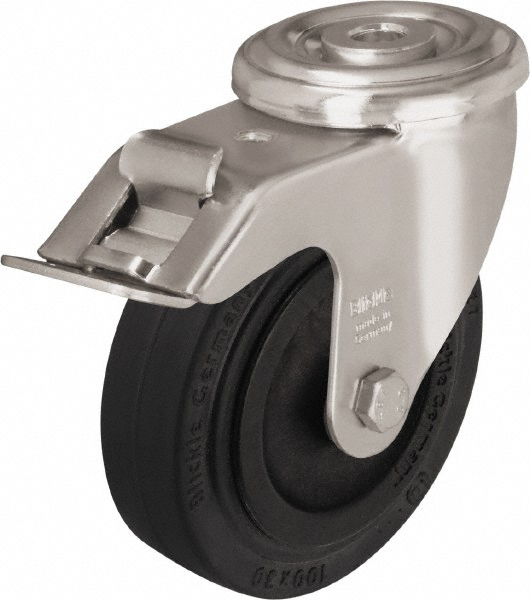 Blickle - Hollow Kingpin Caster: Swivel, 4" Wheel Dia, 1-3/16" Wheel ...